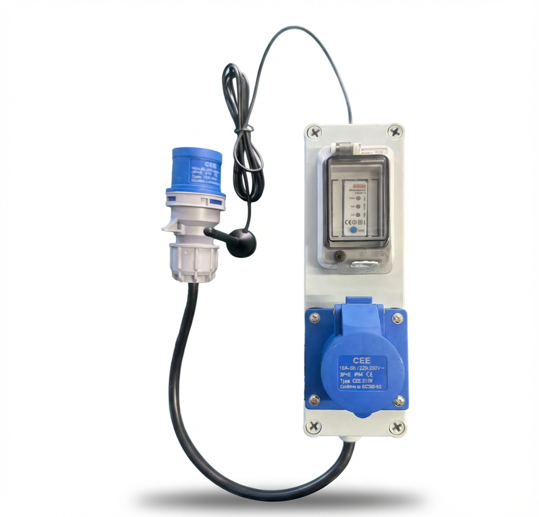 Mobile Electricity Meter, Box with CEE Plug and Coupling, 16A 32A with ...